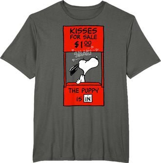 Peanuts Snoopy Kisses Valentinstag T-Shirt