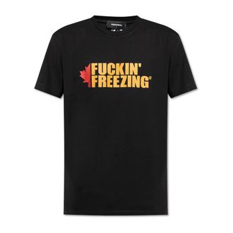 Dsquared2 Homme, Tops, Noir, Taille: XL T-shirt avec impression