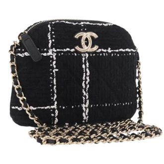 Chanel Sac bandouli&egrave;re vintage doccasion - Femme - Pre-owned - Noir - Taille: ONE Size