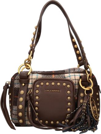 La Carrie Tasche aus Wolle und Kunstleder - - Bags - Damen - Braun - ONE SIZE