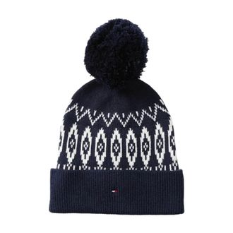Tommy Hilfiger Homme, Accessoires, Bleu, Taille: L/Xl Fair Isle Beanie