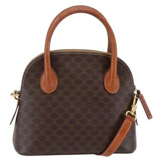 Celine Sac &agrave; main vintage en cuir Pre-owned - Femme - Pre-owned - Brun - Taille: ONE Size