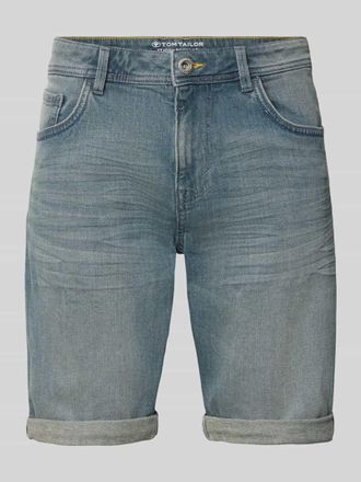 Tom Tailor Regular Fit Jeans Bermudas aus Baumwoll-Mix