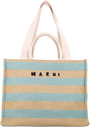 Marni Shopper & Totes - Raffia-Effect Medium Tote Bag - Gr. unisize - in Bunt - f&uuml;r Damen