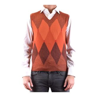 KANGRA M&auml;nner & 91K60070800010 Kaschmirweste - - Knitwear - Herren - Orange - 2XL