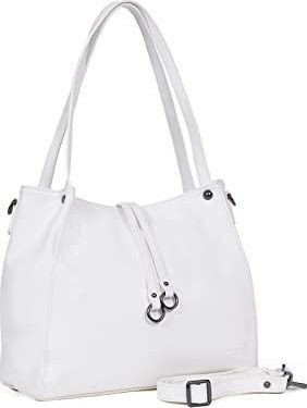 Pellet Sac porté épaule 2 anses - Compatible téléphone portable - Pour Femme - Collection Gracieuse - Blanc