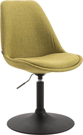 Clp Esszimmerstuhl Maverick I Stoff-Bezug I Drehstuhl, Farbe:gr&uuml;n, Gestell Farbe:schwarz