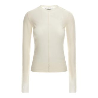Amiri Kaschmir Rundhals Transparenter Pulli - - Knitwear - Damen - Beige - XS