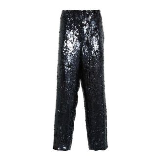 Dries Van Noten Homme, Pantalons, Bleu, Taille: L Wide Pantalons