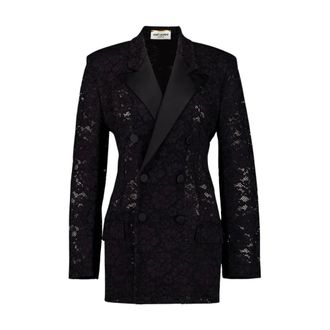 Saint Laurent Damen, Jacken, Schwarzk, XLGr&ouml;&szlig;e