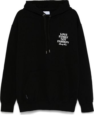 Family Fir$t Milano Hoodie mit Logo-Print - Schwarz
