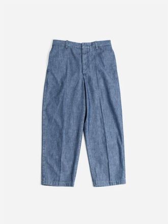 Jil Sander Homme, Pantalons, Bleu, Taille: S Pantalon Tailleur