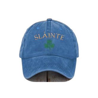 Generic Casquette de baseball unisexe Slainte St. Patrick - Cadeau amusant pour la Saint-Patrick, bleu ciel, M