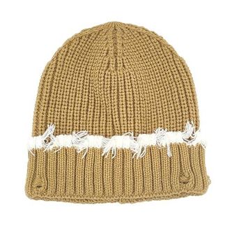 Generic Bonnet dhiver tricot&eacute; pour adulte - Bonnet en laine de couleur assortie, kaki, taille unique