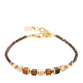 Coeur de Lion Armband - Armband Wave Cube Flow - Gr. ONE SIZE - in Braun - f&uuml;r Damen