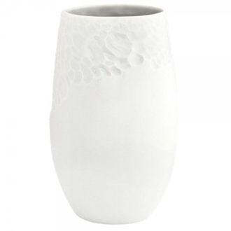 Meissen Vase, Faustkeilserie, mittel, Wei&szlig;, H 22,5 cm