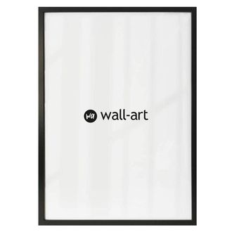 Wall-Art Großer Bilderrahmen aus Holz Fotorahmen große Holzbilderrahmen schwarz Wechselrahmen mit Acryl-Glasscheibe (40x50cm)