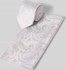 Prince Bowtie Krawatte und Einstecktuch im Set aus reiner Seide