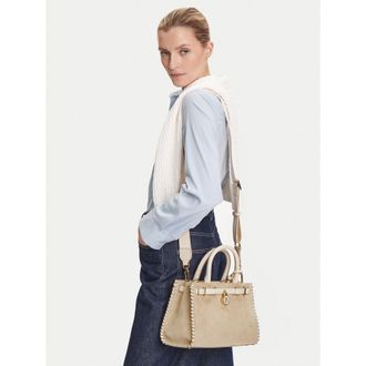 Tommy Hilfiger Handtasche Tommy Hilfiger American Icon Mini Tote Su AW0AW17469 Beige