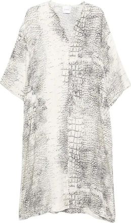 Nude Nude, Femme, Blouses et Chemises, Multicolore, Taille: 36 FR Neck Animalier Dress