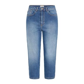 Ichi Ichi, Femme, Jeans, Bleu, Taille: 44 FR Pantalon Bleu Lav&eacute; Taille Haute
