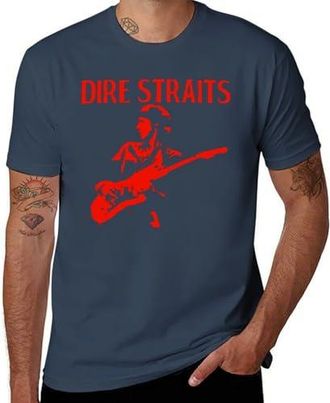 Generic Dire | Straits Music, T-shirt pour homme, Style marine, L