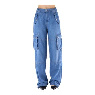 Moschino Femme, Jeans, Bleu, Taille: W28 Pantalon Cargo