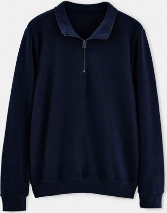 Trendyol MAN Herren Dunkelblau Einfarbig Lang Regular Fit Sweatshirts