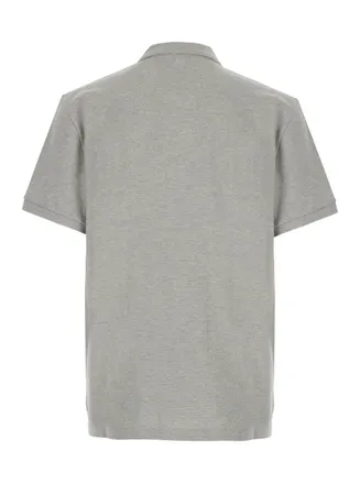 Ami Mens Polo Shirt Ami De Coeur Grey Cotton T-Shirts And Polos