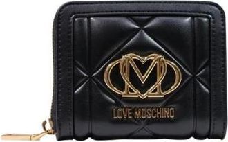 Love Moschino Quilted Logo Zip Around Wallet - - Accessories - Damen - Schwarzk - ONE SIZE