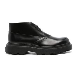 Tod's Schwarze Leder Stiefeletten - - Shoes - Herren - Schwarzk - 42 EU