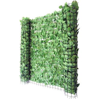 Hhg Balkonsichtschutz, Buchenhecke Sichtschutz Windschutz Verkleidung f&uuml;r Terrasse Zaun 300x150cm hell