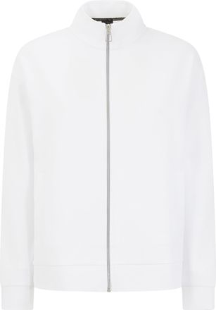 Geox Womens W SPH. Zip Sweater, Brilliant White, Small
