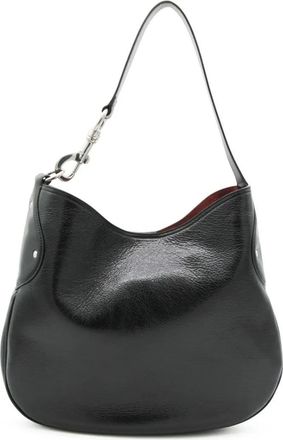 Mulberry Hobo Bags - Black Leather Hackney Shoulder Bag - Gr. unisize - in Grau - f&uuml;r Damen