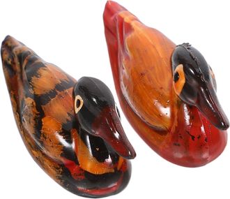 Cabilock Enten Figur Aus Sicherem Resin Liebe Treue-symbol Feine Handwerkskunst Stabile Tischdeko F&uuml;r Wohn Schlafzimmer Kleine Deko Figuren Geschenk