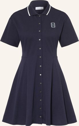 Lacoste Piqu&eacute;-Polokleid blau