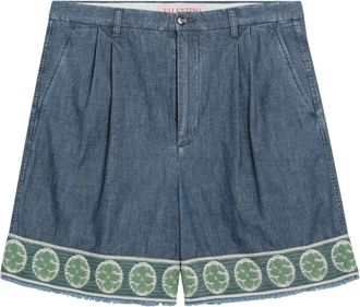 Valentino Garavani Homme, Shorts, Bleu, Taille: L Bermuda Shorts