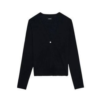 Zadig&Voltaire Femme, Pulls, Noir, Taille: 42 FR Manylla Cardigan