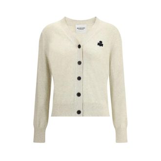 Isabel Marant Karina Cardigan mit V-Ausschnitt - - Knitwear - Damen - Beige - M