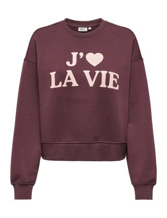 Only Onlbest L/S Print Crew Neck SWT