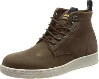 Jack & Jones Homme Jfwarnott Bottes en Nubuck Sn Bottines, Cappuccino, 43 EU
