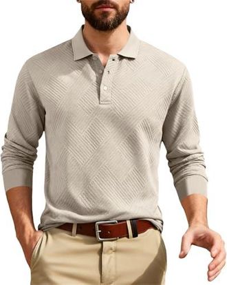 Generic Polo l&eacute;ger et classique pour homme, coupe classique, style d&eacute;contract&eacute;, vintage, boutonn&eacute;, doux et confortable, t-shirt de travail, kaki, 3XL