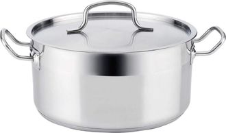 Quid Cook INOX Basika Kasserolle, Edelstahl 20 x 9,5 cm