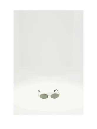 Celine Womens Sunglasses Triomphe Metal 02 Gold-Green Gold/green