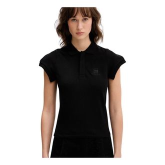 VETEMENTS Logo-Stickerei Oberteil - - Tops - Damen - Schwarzk - XS