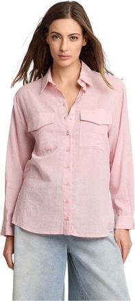 Kocca Femme, Blouses et Chemises, Rose, Taille: 38 FR Haut &eacute;l&eacute;gant l&eacute;ger &agrave; manches longues