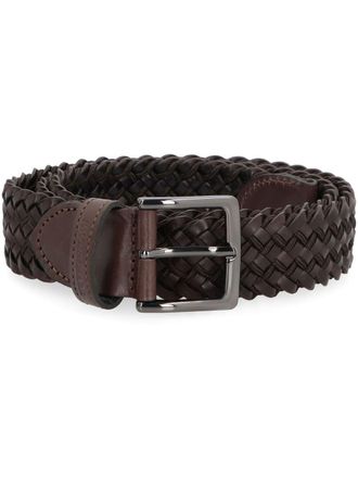 Paul & Shark ceinture à design tressé - Marron