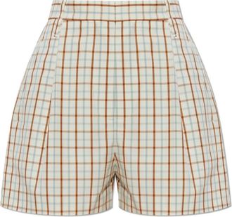Victoria Beckham Femme, Shorts, Multicolore, Taille: 36 FR Plaid Pattern Shorts