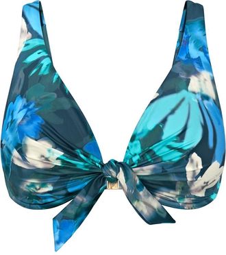 Triumph Summer Fleur W, Bikini Top Damen, Mehrfarbig (Turquoise - Dark Combination), 38
