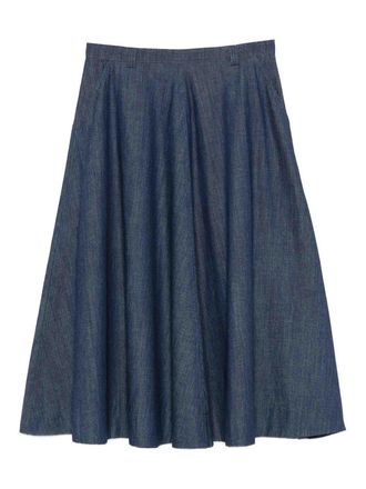 Incotex Jupe Midi - Bleu